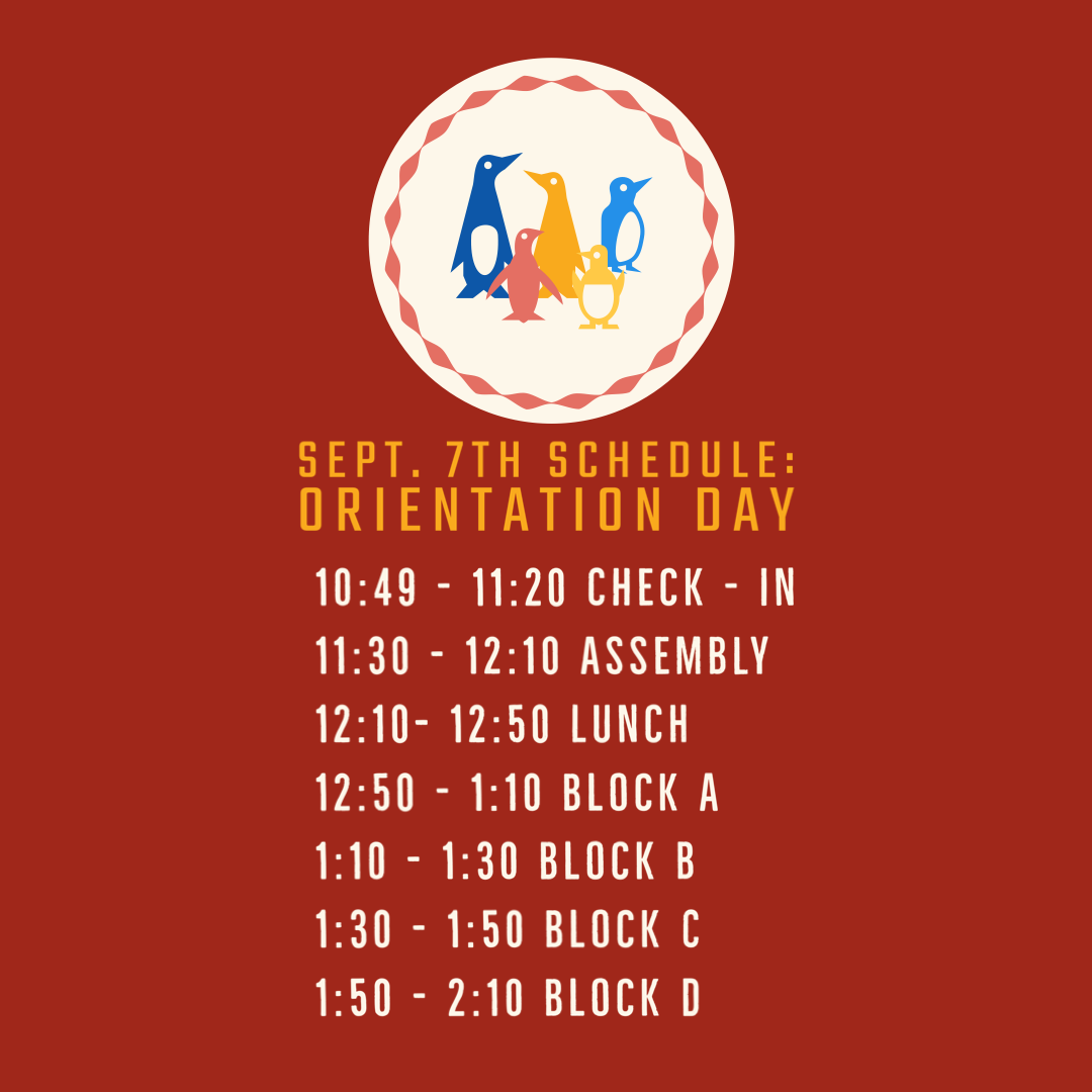 Schedule: Orientation Day | School District 59